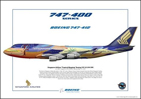 Singapore Airlines B747 400 Tropical Megatop Livery Singapur Wolken