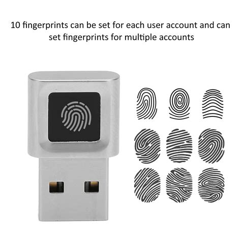 Getuscart Usb Fingerprint Readermulti Finger 360 Degrees Touch Fast