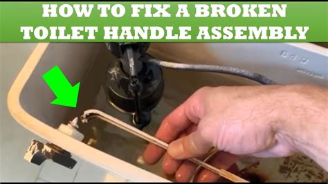 How To Fix A Broken Toliet Handle Assembly Youtube