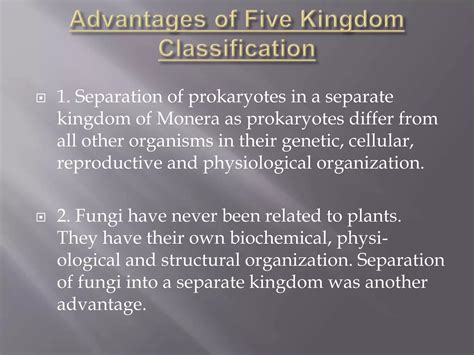 5 Kingdom Classification Whittaker Classification Pptx
