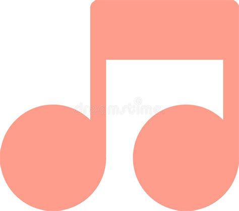 Christmas Double Note Tone Symbol Silhouette Stock Vector