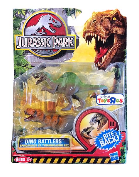 Hasbro 2012 Jurassic Park Dino Battlers Spinosaurus Vs Tyrannosaurus R Collectors Crossroads