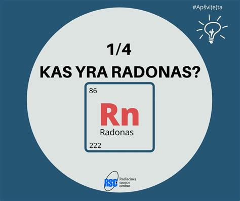 Radiacinės Saugos Centras 🧪 Radonas Yra Radioaktyviosios Dujos