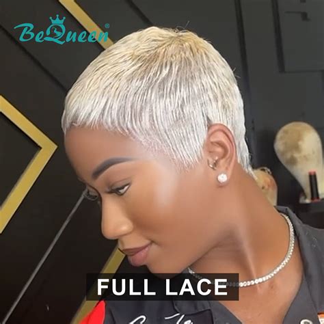 Bequeen Blonde Pixie Cut Full Lace Wig Bequeen Wig