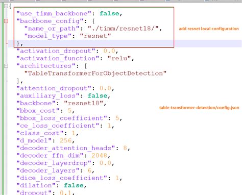Microsofttable Transformer Detection · Usetimmbackbone False