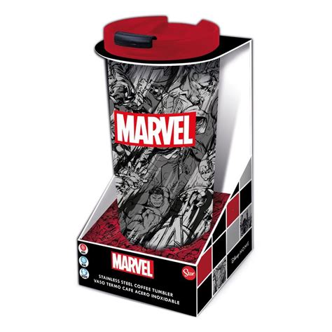 Marvel Stainless Steel Travel Tumbler Marvel Pattern Preorder Merchoid