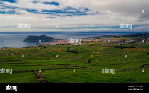Landscape With Monte Brasil Volcano And Angra Do Heroismo Terceira