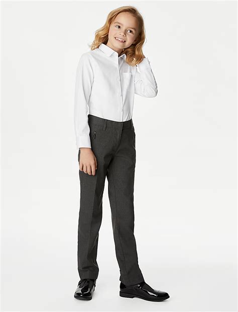 Buy 2pk Girls Slim Fit Skin Kind™ Shirts At Marks And Spencer
