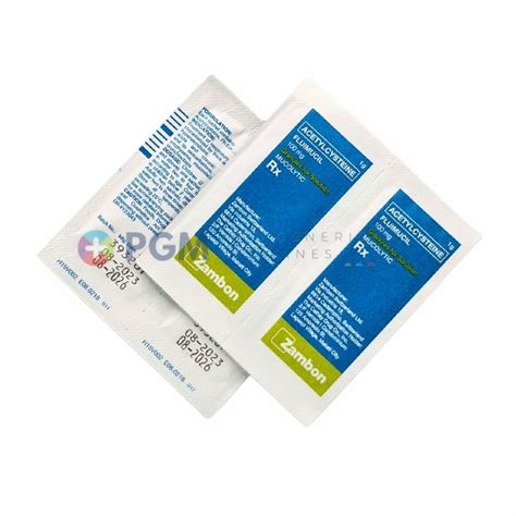 Acetylycysteine 100mg Sachet Fluimucil Philippine Generic Medicines