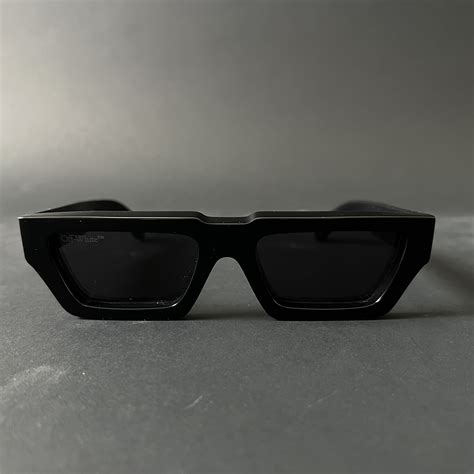 Off White Manchester Rectangular Frame Sunglasses Grailed