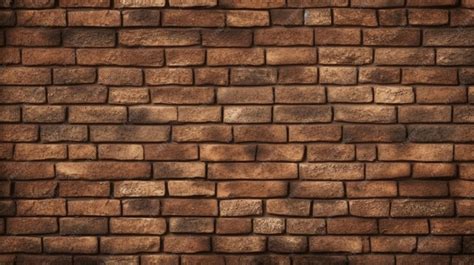 Premium Ai Image Simple Brown Brick Texture Background