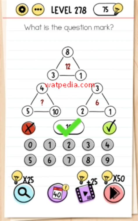 Brain Test Level 278 What Is The Question Mark