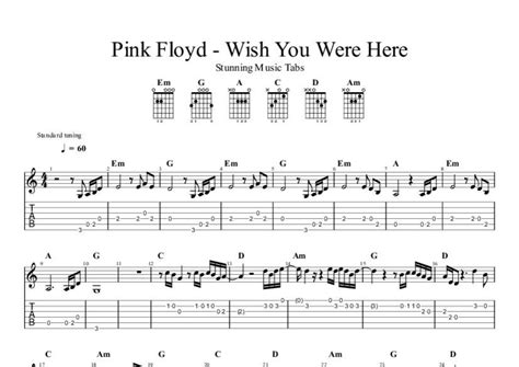 Pink Floyd Wish You Were Here Tab Stunning Music Tabs
