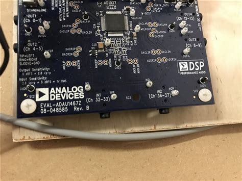 Difficulties W EVAL ADAU Z And TDM I O Q A SigmaDSP Processors SigmaStudio Dev Tool