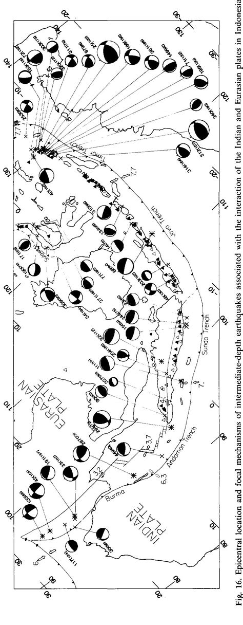 Figure 16 Large Intermediate Depth Earthquakes And The