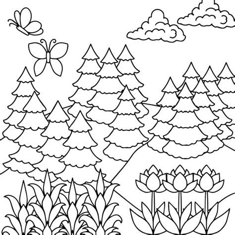 Nature Coloring Vector Art Icons And Graphics For Free Download