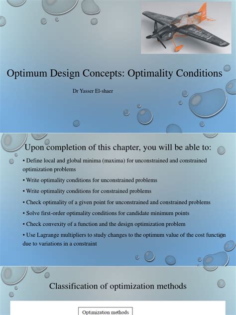 optimal design conditions pdf mathematical optimization matrix
