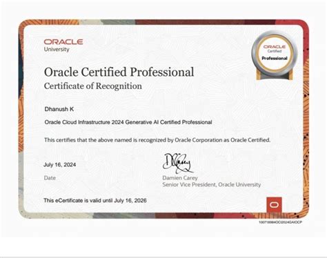 Oraclecloud Generativeai Certification Techinnovation