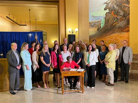 A Beautiful Day At The Kansas Capitol Today As Governor Laura Kelly Ceremonially Signed