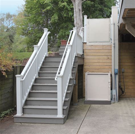 Indoor And Outdoor Wheelchair Platform Lift Bruno Vertical Platform Lift Mobilityworks Home