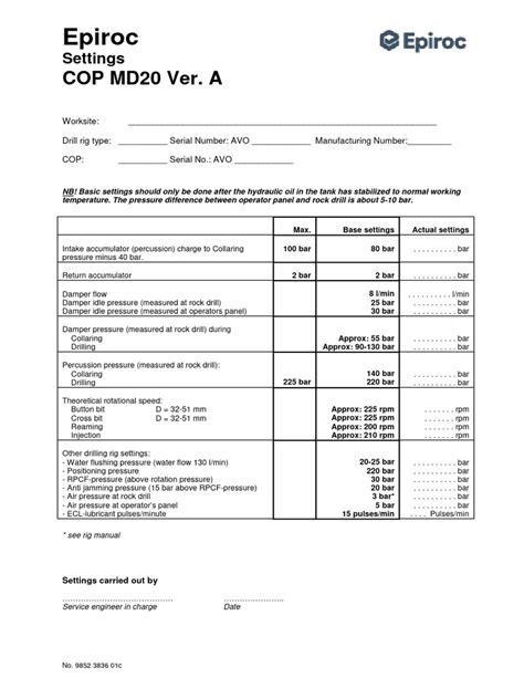 Epiroc Cop Md20 Basic Settings Guide Pdf Vehicle Technology Engines