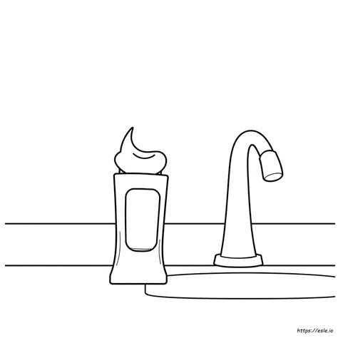 Diş Macunu Renk Kodu Boyama Sayfası