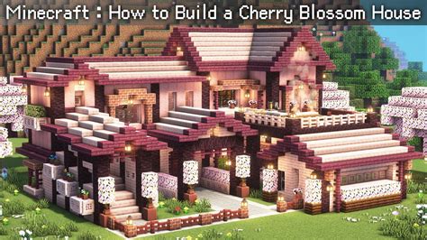 Minecraft How To Build A Cherry Blossom House｜tutorial Youtube
