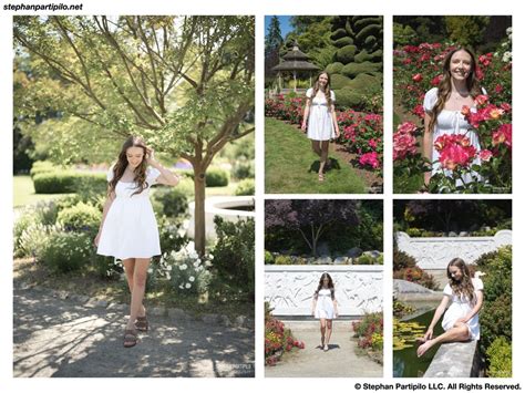 Stephan Partipilø Alyssa X White Dress In Summer Gardens By Stephan