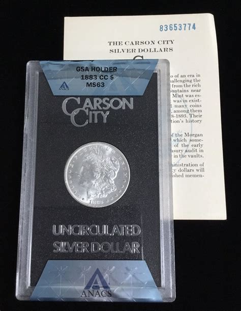 Lot 10 Gsa Carson City Morgan Silver Dollars Collection Boxes And Coa