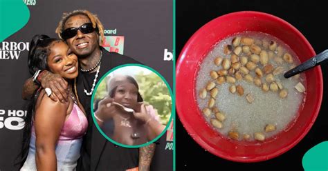 Lil Waynes Daughter Tries Garri And Groundnut For The 1st Time Her