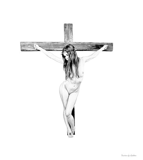 Crucified Black And White High Key 1a Photograph By Ramon Martinez