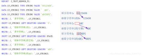 Abap学习笔记 基础语法 05 字符串的处理（01）移位、替换、转换 源码巴士