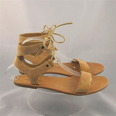Michael Shoes Michael Lizzi Strappy Gladiator Sandals Tan Leather