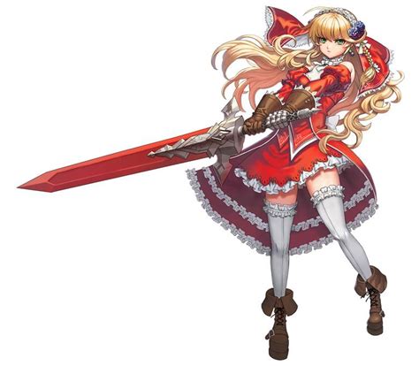 大剑少女kkung的手持巨剑的人物插画图片 Bobopic