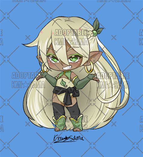 [closed Adoption] Chibi Dark Elf By Kmi Sensei On Deviantart