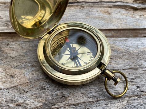 Pocket Compass Vintage Style Compass Handmade Compass Etsy