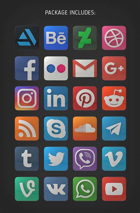 animated social media icons by al dunmer videohive