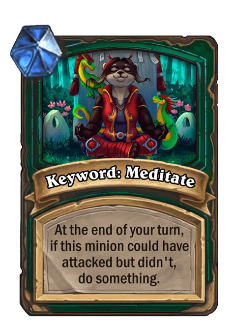 Which Keyword Do You Most Prefer For A Monk Class Rcustomhearthstone