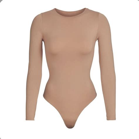 Essential Crew Neck Long Sleeve Bodysuit Long Sleeve Bodysuit Thong