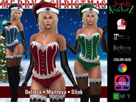 Second Life Marketplace Tk Christmas Corset Lingerie