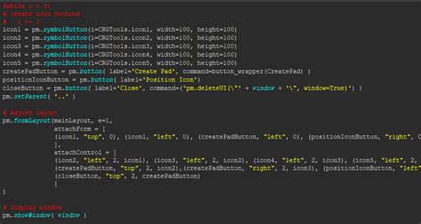 Maya Pymel Ui Layouts Khaos Kollective