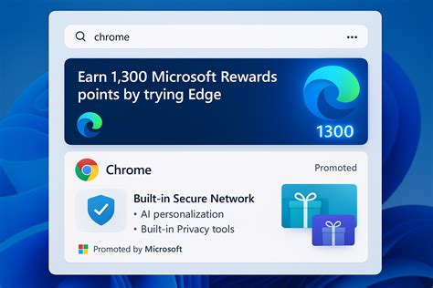 Microsoft Rewards Push Edge Banner Offers 1 300 Points To Try Edge