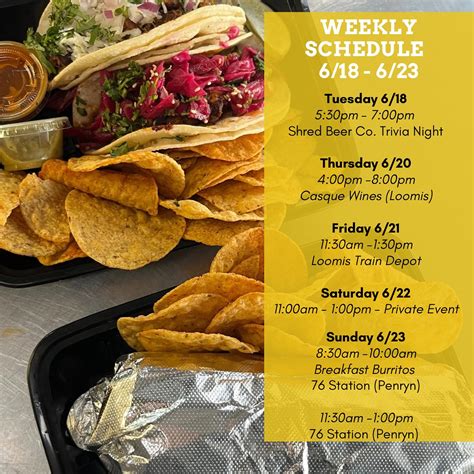 Messys Heres Where You Can Find Messys Taco Truck This Week 🤗🌮🌯