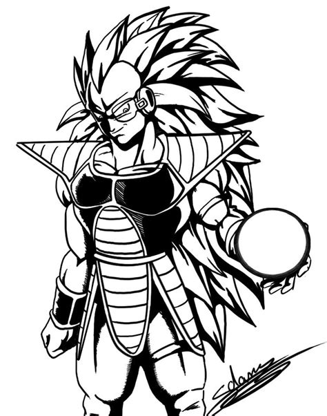 Radditz Sketches Dragon Ball Z Humanoid Sketch