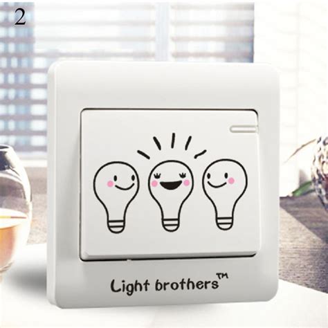 Comic Series Switch Stickers Cute Light Bulb Roll Grandado