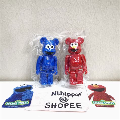 ขาย Bearbrick Be Rbrick Kubrick 100 S32 Cute Elmo And Cookie Monster