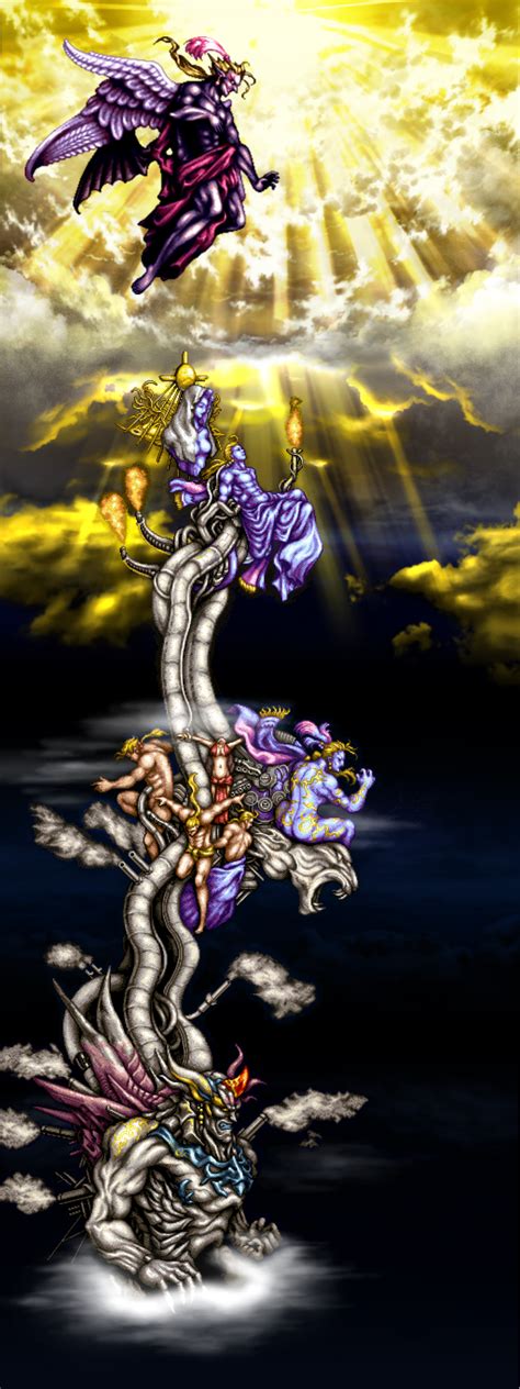 Image Final Fantasy Vi Statue Of The Gods And Kefka