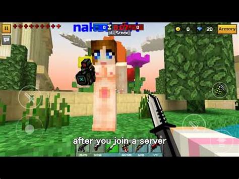 Naked Girl Skin TUTORIAL Pixel Gun D Naked Girl Jessica YouTube