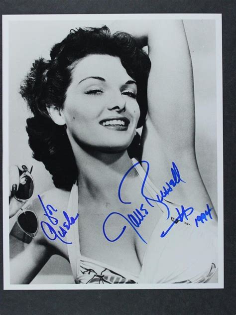 Actresssex Symbol Jane Russell Autograph 8 X 10 Photo~ 1786635775