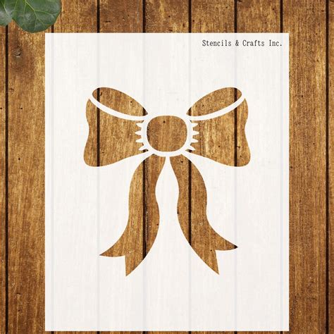 Bow Stencil Coquette Stencil Bow Template Ribbon Stencil Reusable